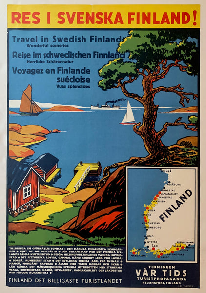 Res I Svenska Finland! Poster – Poster Museum