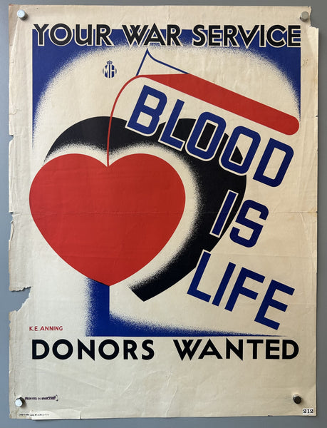 Blood is Life: Donors Wanted – Poster Museum