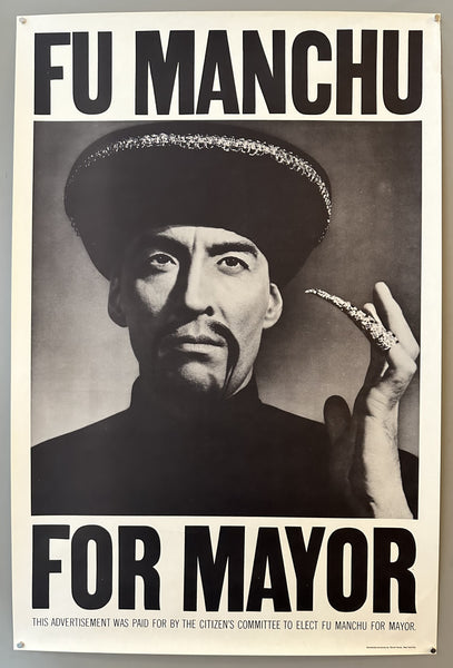 Fu Manchu for Mayor – Poster Museum