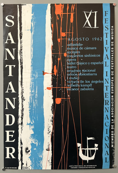 Santander XI Agosto 1962 – Poster Museum