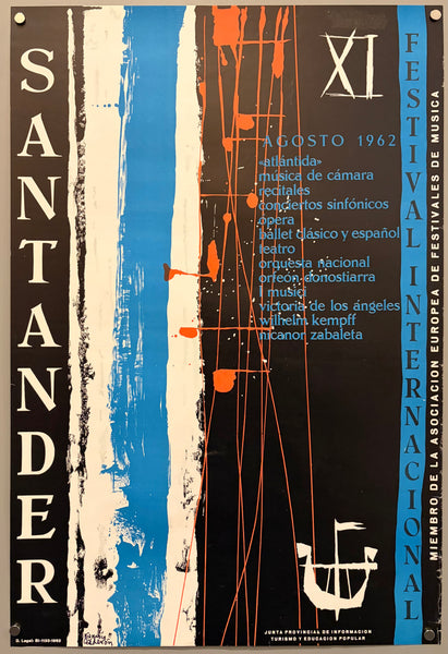 Santander XI Agosto 1962 – Poster Museum