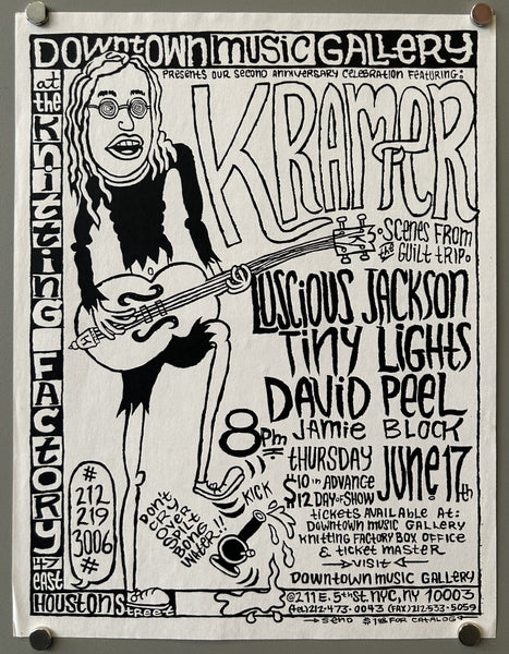 Kramer at the Knitting Factory – Poster Museum