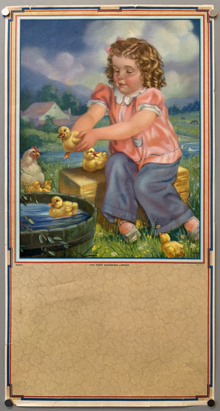 The First Swimming Lesson – Poster Museum