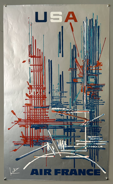 Georges Mathieu Air France: USA – Poster Museum