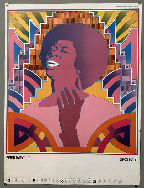 February 1975 Sony Calendar – Poster Museum