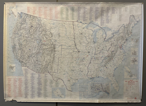 Major Army, Navy and Air Force Installations in the United States ...