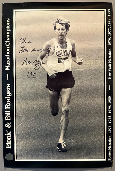 Bil Rodgers Signed Marathon Poster – Poster Museum