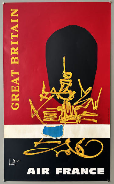 Georges Mathieu Air France: Great Britain – Poster Museum