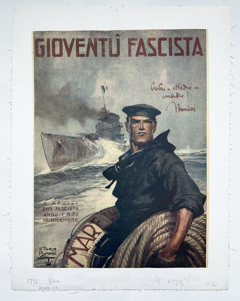 Gioventu Fascista Magazine - December 1931, Vol. 39 – Poster Museum