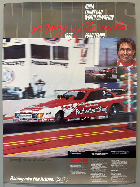NHRA Funny Car World Champion Kenny Bernstein Poster – Poster Museum