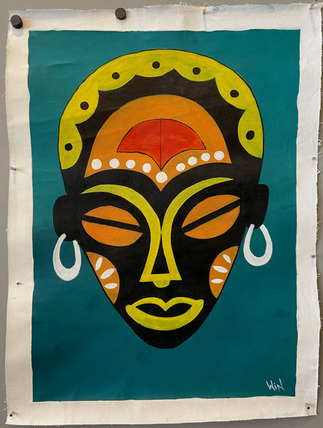 Ghana Mask Painting #01 – Poster Museum