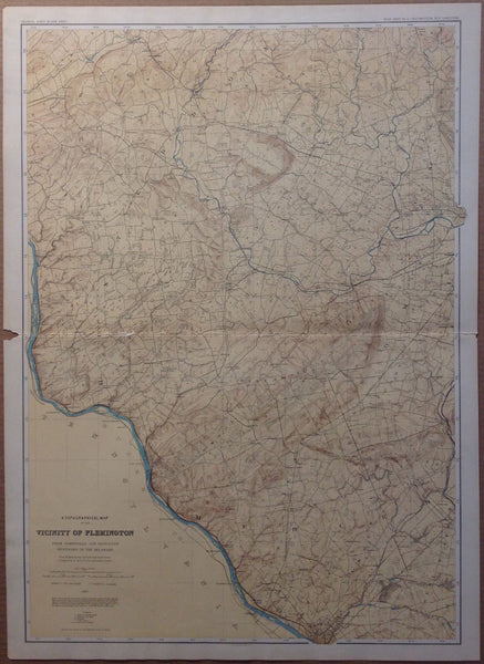 A Topographical Map of the Vicinity of Flemington – Poster Museum