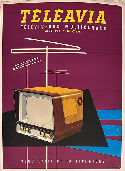 Teleavia Televiseurs Multicanaux – Poster Museum
