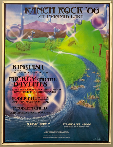 Ranch Rock '86 at Pyramid Lake Poster – Poster Museum