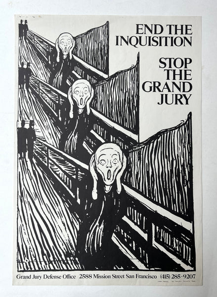 End the Inquisition Stop the Grand Jury Poster – Poster Museum