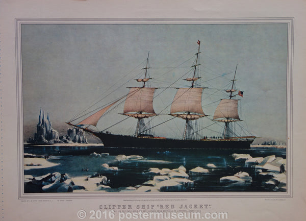 Clipper Ship "Red Jacket" – Poster Museum