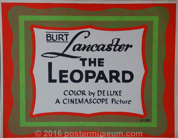Burt Lancaster the Leopard – Poster Museum