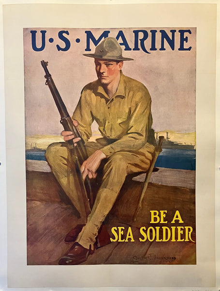 US Marine 'Be a Sea Soldier' Poster – Poster Museum