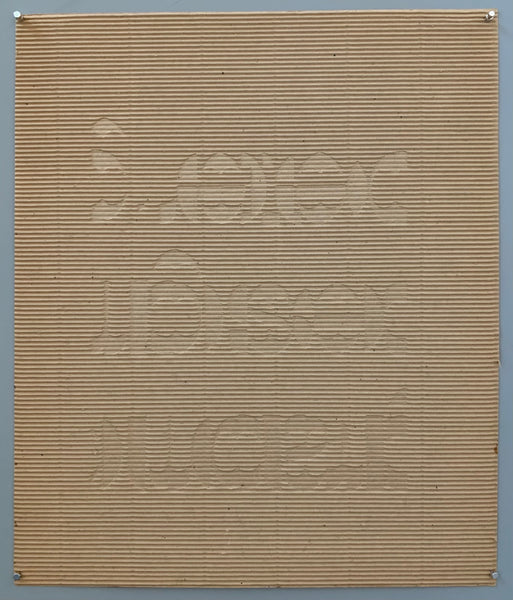 Corrugated Cardboard Piece – Poster Museum