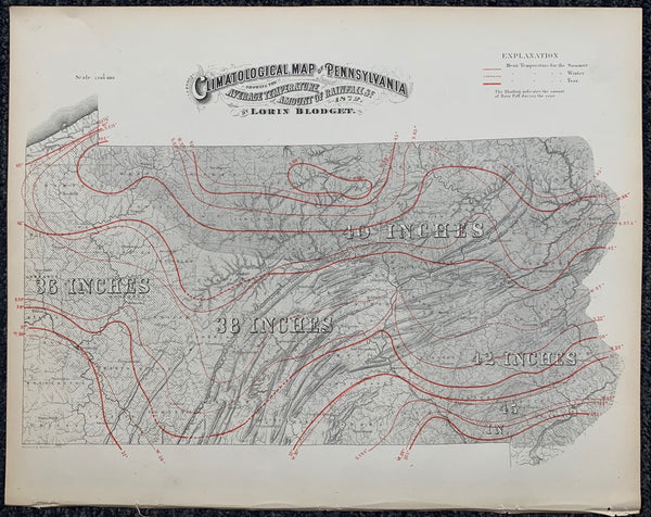 Climatological Map of Pennsylvania – Poster Museum
