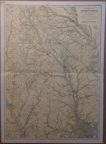 A Topographical Map of the Southern Interior – Poster Museum