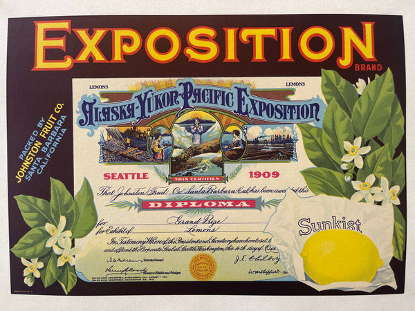 Exposition Brand Sunkist Citrus Crate – Poster Museum