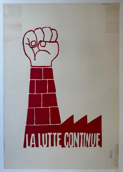 La Lutte Continue Poster – Poster Museum