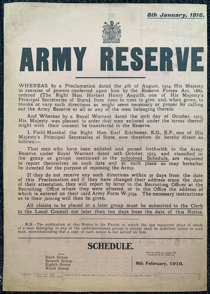 Army Reserve Schedule – Poster Museum