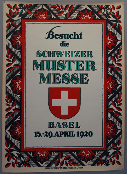 Schweizer Mustermesse Basel 1920 – Poster Museum