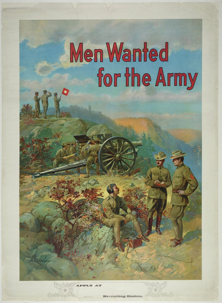 Men Wanted For The Army – Poster Museum