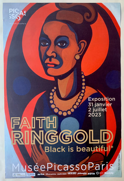 Faith Ringgold, Black is Beautiful Poster – Poster Museum