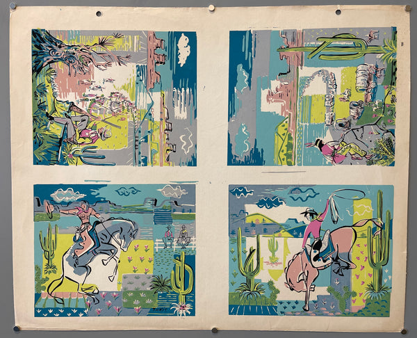 Wild West Vignettes Print – Poster Museum