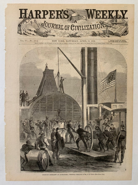 Harper's Weekly, 19 April 1862 – Poster Museum