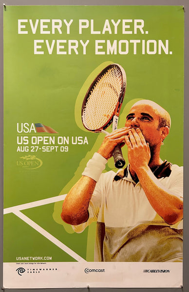 2001 US Open Andre Agassi Poster – Poster Museum