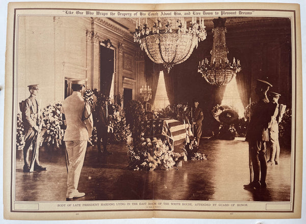 President Harding Funeral Rotogravure – Poster Museum
