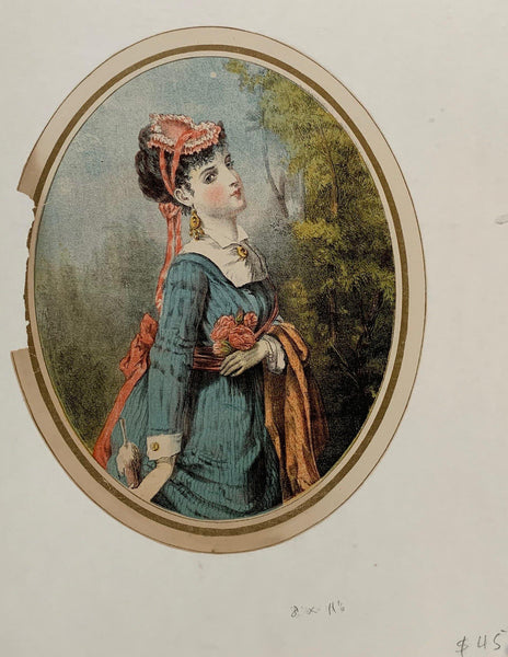 Oval Portrait of Lady – Poster Museum