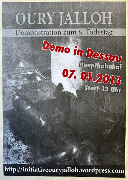 Oury Jalloh Demonstration Poster – Poster Museum