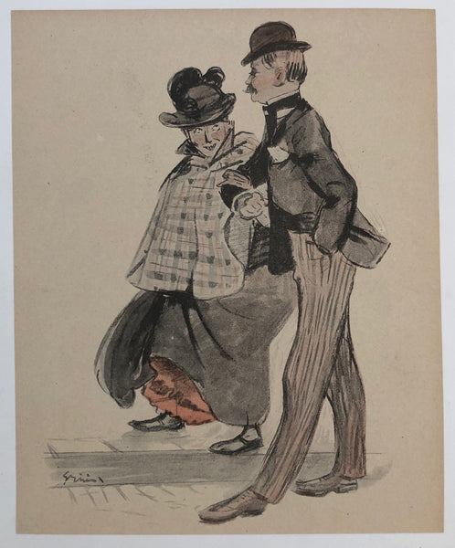 Strolling Couple Print – Poster Museum