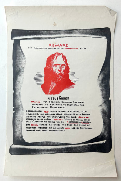 Jesus Christ Wanted Poster – Poster Museum