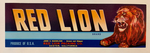 Red Lion Brand Poster – Poster Museum